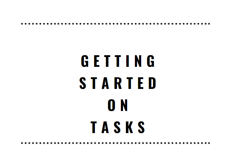 Cait Kirby - Getting started on tasks.